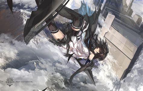 Fondos De Pantalla Montañas Pelo Largo Anime Chicas Anime Nubes