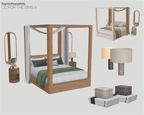 Psychicpeanutkitty Sims 4 Cc Furniture Living Rooms Sims 4 Bedroom