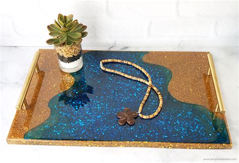 Ocean Resin Tray Artsy Fartsy Mama