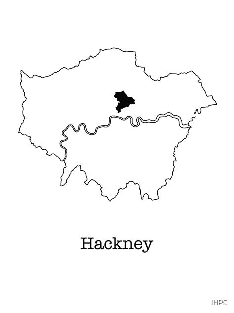 Map Of Hackney Poster For Sale By Ihpc Redbubble