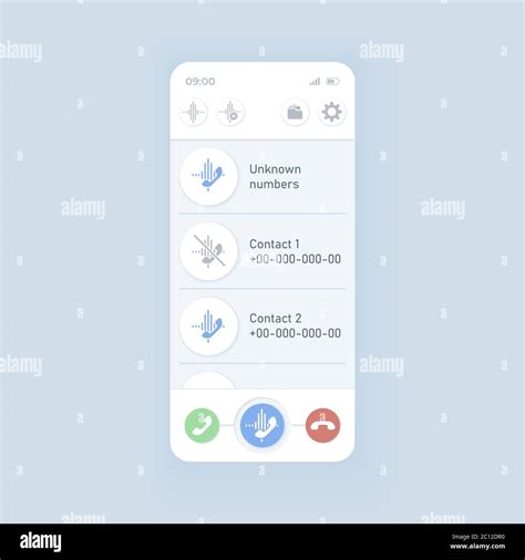 Call Menu Smartphone Interface Vector Template Stock Vector Image And Art
