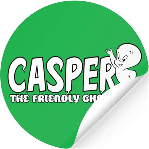 Casper The Friendly Ghost Logo 2 Stickers Sold By Sherry Coral Sku 26078835 Printerval