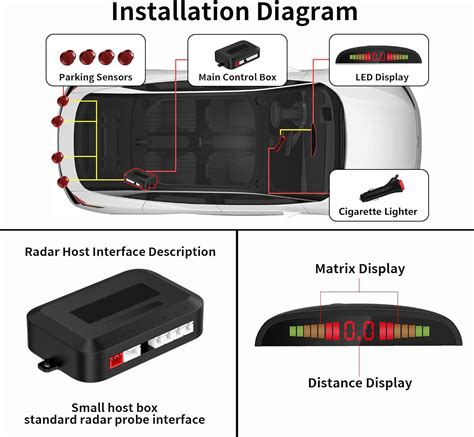 Buy Wireless Parking Sensor Reverse Radar System With Car Backup Sensors Wireless LED