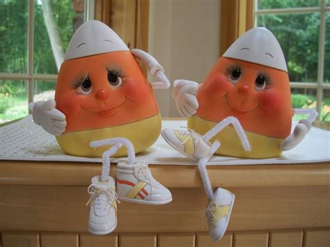 Halloween Ceramic Candy Corn Noggin Etsy