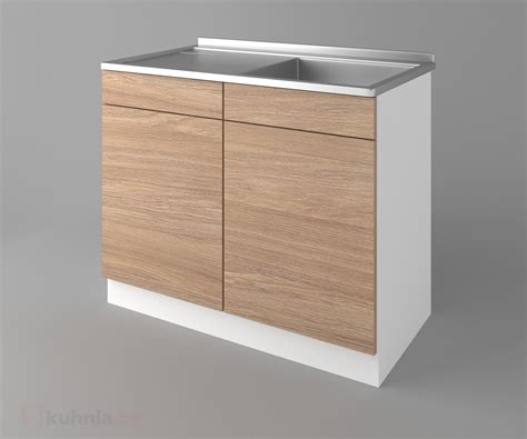 Долен кухненски шкаф с мивка с едно работещо чекмедже Поларис Kuhnia Bg