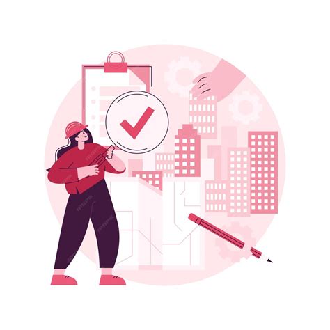 Premium Vector Construction Quality Control Abstract Concept Vector Illustration