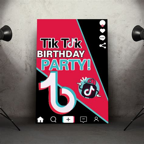 Tik Tok Backdrop For Partycake Table Banner Decorationthin Etsy