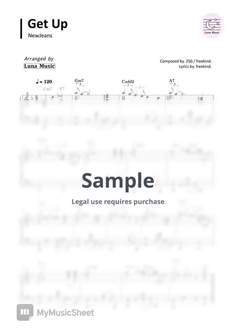 Newjeans Get Up Original Sheets By