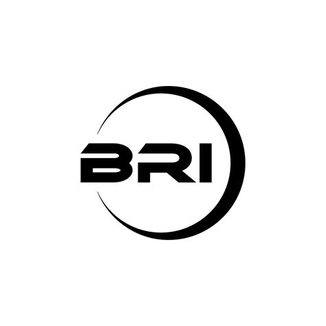 Bri Letter Logo Design In Illustration Vector Logo Calligraphy