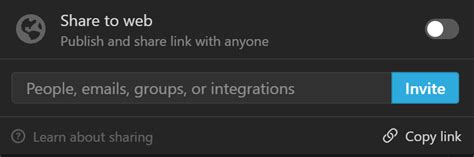 how to share a notion database with a third party app