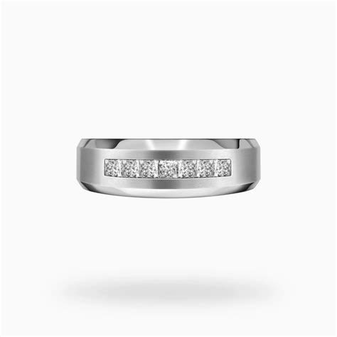 انگشتر مردانه پلاتین گالری جواهرات حسن زاده