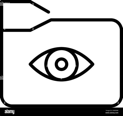 Folder And Eye File Visibility Document Examination Pixel Perfect