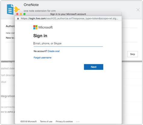 Onenote Extension Online Help Zoho Crm