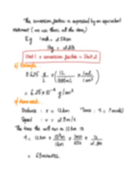 Solution Problem Solving Dimensional Analysis Studypool