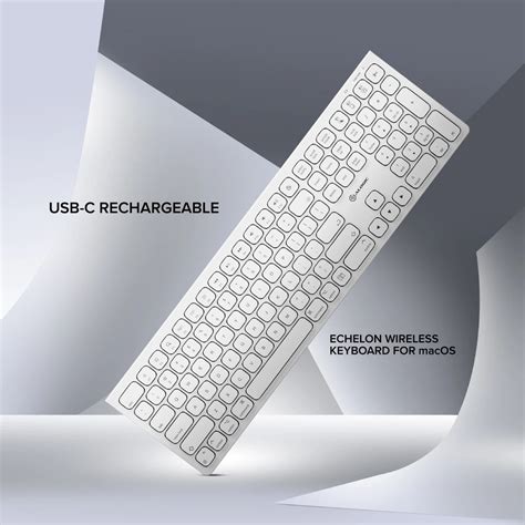 Echelon Usb C Rechargeable Wireless Keyboard For Macos