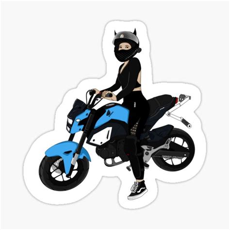 Honda Grom Stunt Bike Sticker For Sale By Sugabub Redbubble