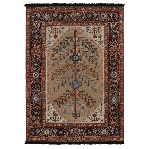 Rug And Kilims Antique Tribal Style Rug In Red Blue And Brown