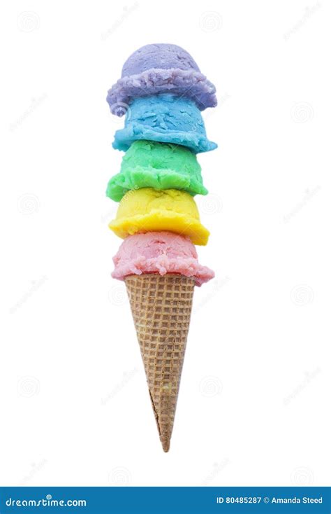 A Large Ice Cream Cone Stock Image Image Of Refreshing 80485287