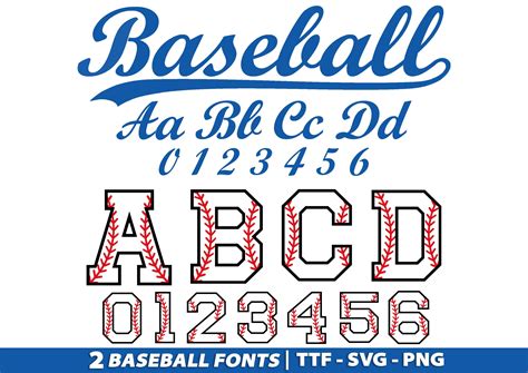 Baseball Font Baseball Font Svg Ttf Baseball Font With Tails