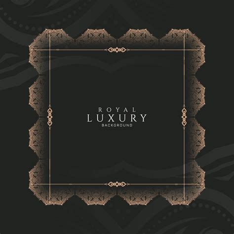 Luxurious Decorative Floral Frame Classic Mandala Background Design