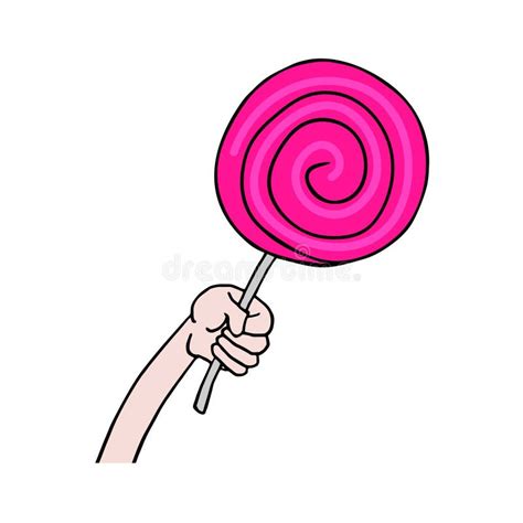 Ejemplo Rosado Del Caramelo Ilustración del Vector Ilustración de