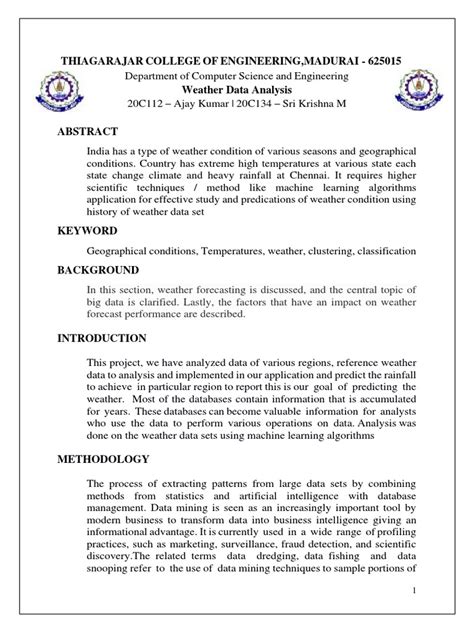 Weather Data Analysis Download Free Pdf Data Mining Data Weather Data Analysis Download Free Pdf Data Mining Data