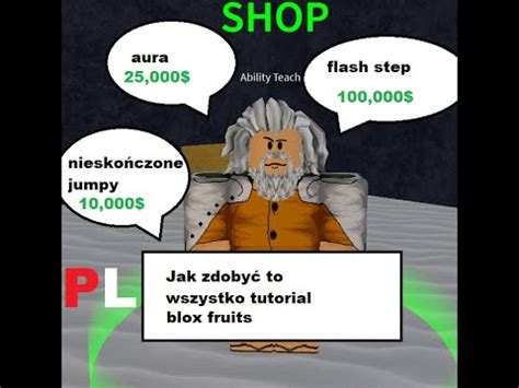 Jak zdobyć aure nieskończone skoki i flash step TUTORIAL blox fruits