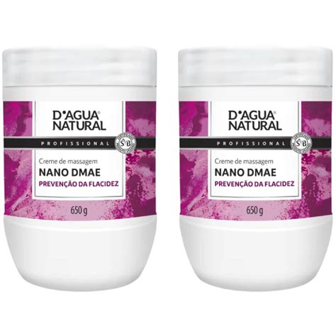 Creme De Massagem Dagua Natural Profissional Nano Dmae 650g Kit Com 2