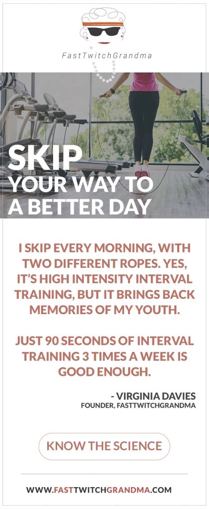 Skip Your Way To A Better Day Foreverfitscience
