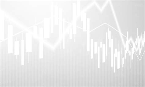 Stock Market Graph Design On White Background