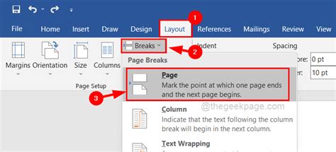 How To Add A Blank Page In MS Word Document