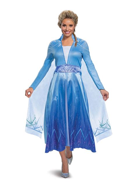 Frozen 2 Elsa Deluxe Costume Adult Disneys Princesses Women Disney