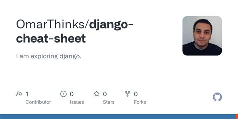 Github Omarthinks Django Cheat Sheet I Am Exploring Django