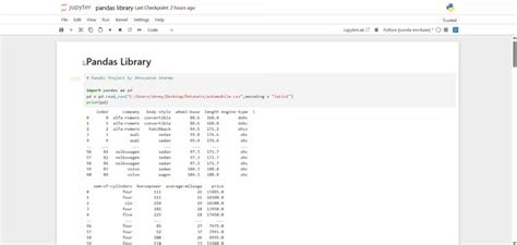 Python Pandas Dataanalysis Jupyternotebook Businessanalytics