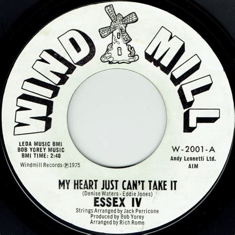 Essex Iv My Heart Just Cant Take It Vinyl 7 45 Rpm 2 More