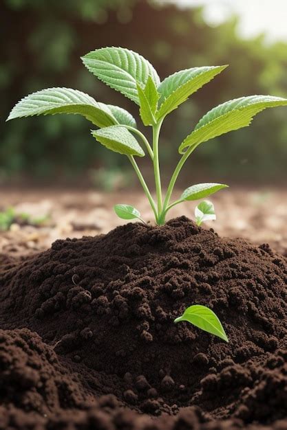 Planta Que Crece En El Suelo Foto Premium