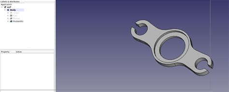 е упражнение из FreeCad Exercises
