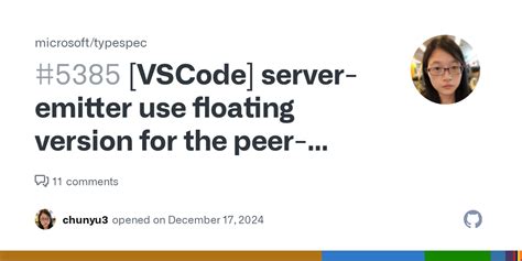 Vscode Server Emitter Use Floating Version For The Peer Dependenies
