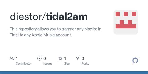 github diestor tidal2am this repository allows you to transfer any