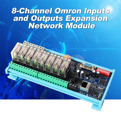 China 8 Channel RS485 Communication Input And Output Omron Relay Module Ethernet 24V Modbus RTU