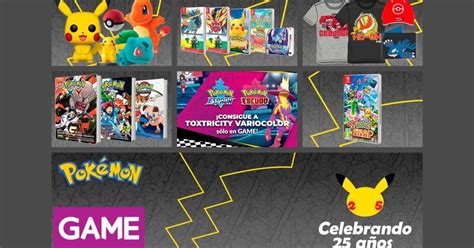 GAME celebra el 25 aniversario de Pokémon con productos reservas y un
