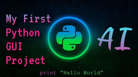 My First Gui Python Project Using Ai Youtube