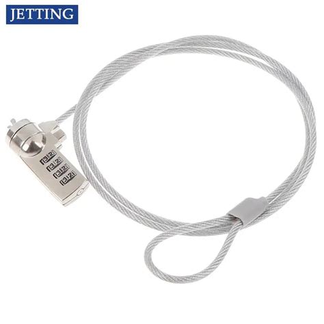 노트북 Pc 노트북용 도난 방지 체인 4 자리 보안 암호 컴퓨터 잠금 장치 도난 방지 잠금 장치 조합 보안 잠금 장치