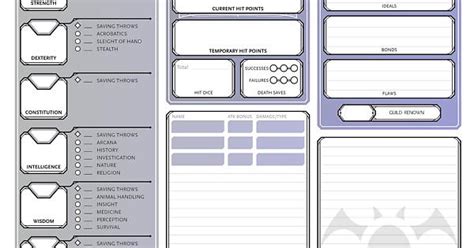 Guildmasters Guide Custom Character Sheets V2 Album On Imgur
