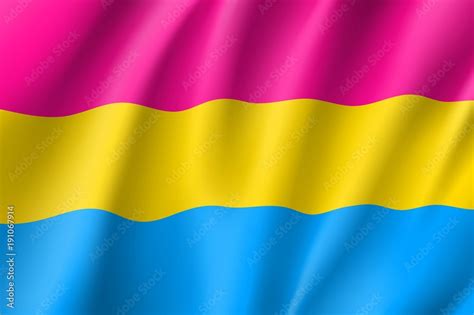 Pansexual Waving Standard Movement Lgbt Realistic Icon Sign Of Sexual