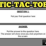 Easy Tic Tac Toe Game Template For Any Subject Area Review