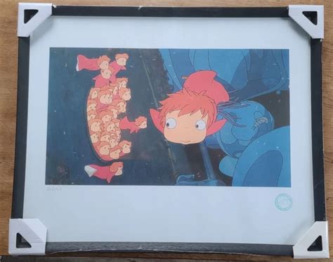 Rare Tirage D Art Ghibli Miyazaki Ponyo Sur La Falaise Ponyo En