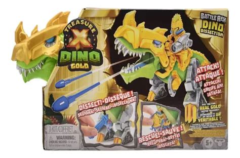 Treasure X Dino Gold Battle Rex Dino Dissection Real Gold Envío Gratis