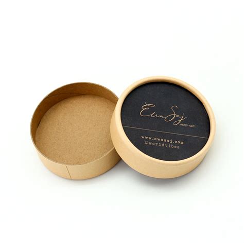 Mini Lid And Bottom Round Box Kraft Box Manufacturer Kali