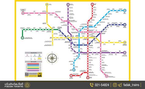 نقشه مترو تهران ۱۴۰۲ به همراه راهنمای کامل خطوط مترو
